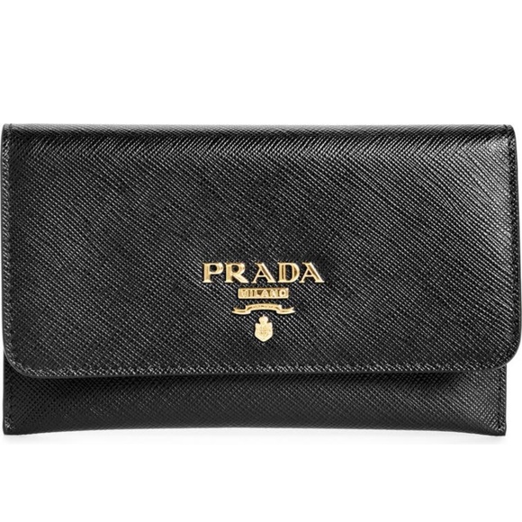Prada | Accessories | Prada Saffiano Leather Envelope Card Case | Poshmark